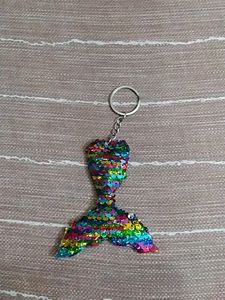 | Mermaid Sequence Rainbow And Grey Keychain | Freeup