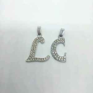 Women > Necklaces & Chains | Alphabet Locket L And C Combo. | Freeup