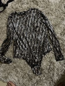 Women > Tops & Tunics | Bodysuit top brown | Freeup