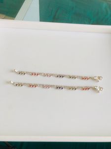 Women > Anklets & Nosepins | Pure Silver Kids Payal (wt:-29.500g) | Freeup
