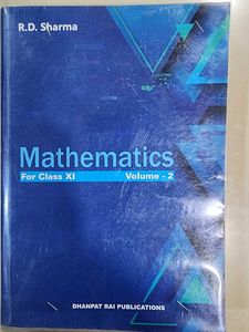 Books > Textbooks | RD Sharma Mathematics For Class XI volume 1&2 | Freeup