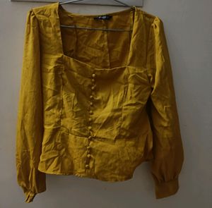 Women > Tops & Tunics | Mustard Top | Freeup