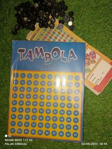 Baby & Kids > Toys & Games | Tambola Game Board With Chits And Coins ...
