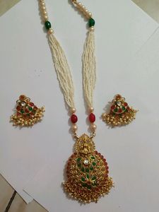 Women > Jewellery Sets | Temple Jewellery Long Mala Set | Freeup