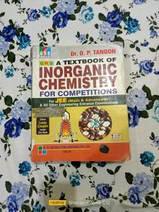 Books > Textbooks | Op Tandon Inorganic Chemistry | Freeup