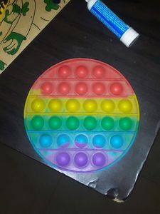 Baby & Kids > Toys & Games | Rainbow Circle Pop It Fidget Kids Toy | Freeup