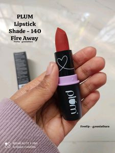 Beauty & Care > Lipsticks | Plum Matterrific Lipstick | PLUM 140 Fire Away Lipstick | Freeup