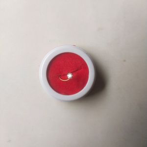 Women > Anklets & Nosepins | 18 carat Pure Gold Single Stone Nose Pin ...