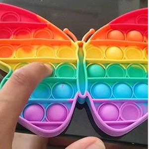 Baby & Kids > Toys & Games | Rainbow Butterfly Pop It Fidget Toy | Freeup