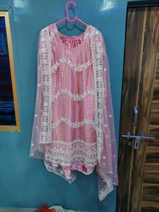 Women > Kurtas | Pakistani Flared Plazo And Kurta Set | Freeup