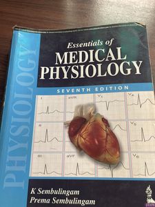 Books > Textbooks | Medical Physiology K Sembulingam For Mbbs 1st Year | Freeup