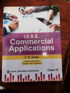 Books > Textbooks | ICSE class 9 Commercial Applications Textbook | Freeup