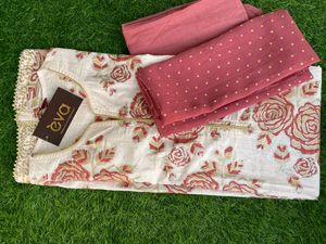 Women > Kurtas | Eva Kurta Set With Dupatta, Pyazi Color | Freeup