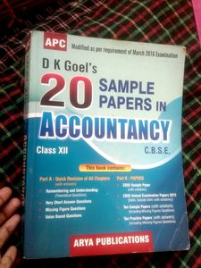 Books > Textbooks | Sample Paper DK Goel's Accountancy Book CBSE | Freeup