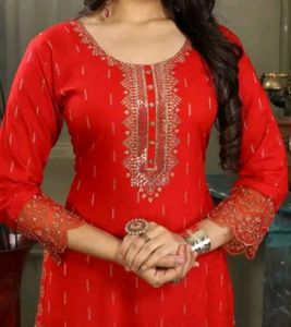 Women > Kurtas | Red Kurtis | Freeup