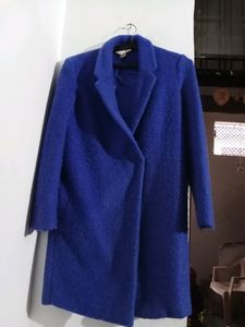 Women > Coats, Jackets & Sweats | Royal Blue Overcoat | Freeup