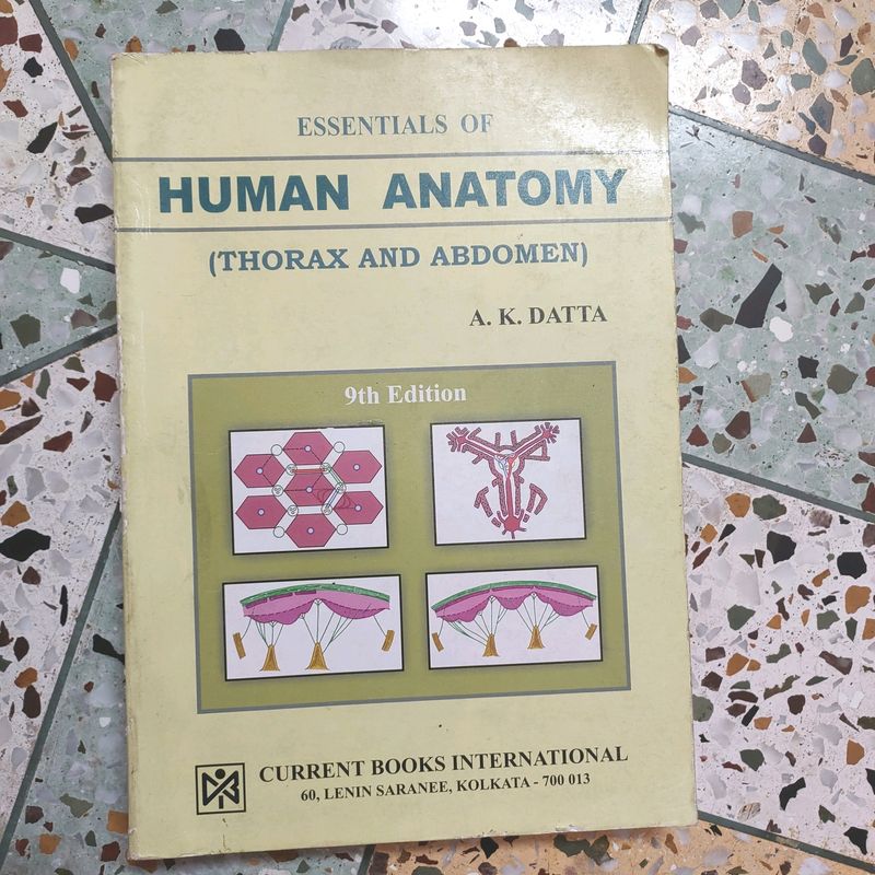 Books > Textbooks | MEDICAL HUMAN ANATOMY(thorax&abdomen)-AK DATTA | Freeup
