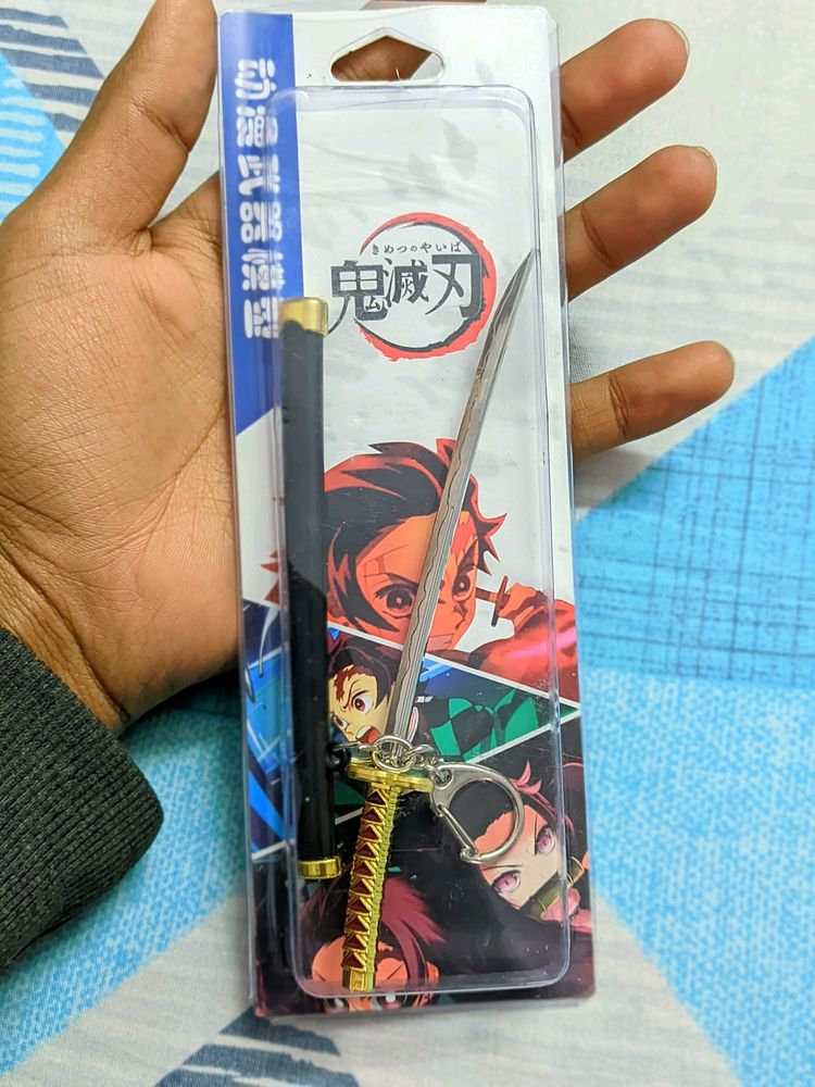 | Samurai Katana Keychain (With Scabbard) BlackColor | Freeup