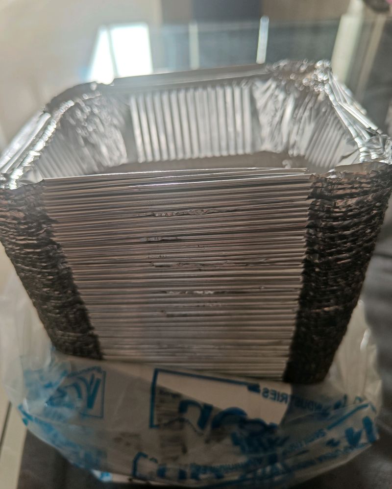 Home & Kitchen > Dinnerware | Aluminium Container 450 Ml (50 Pcs) | Freeup