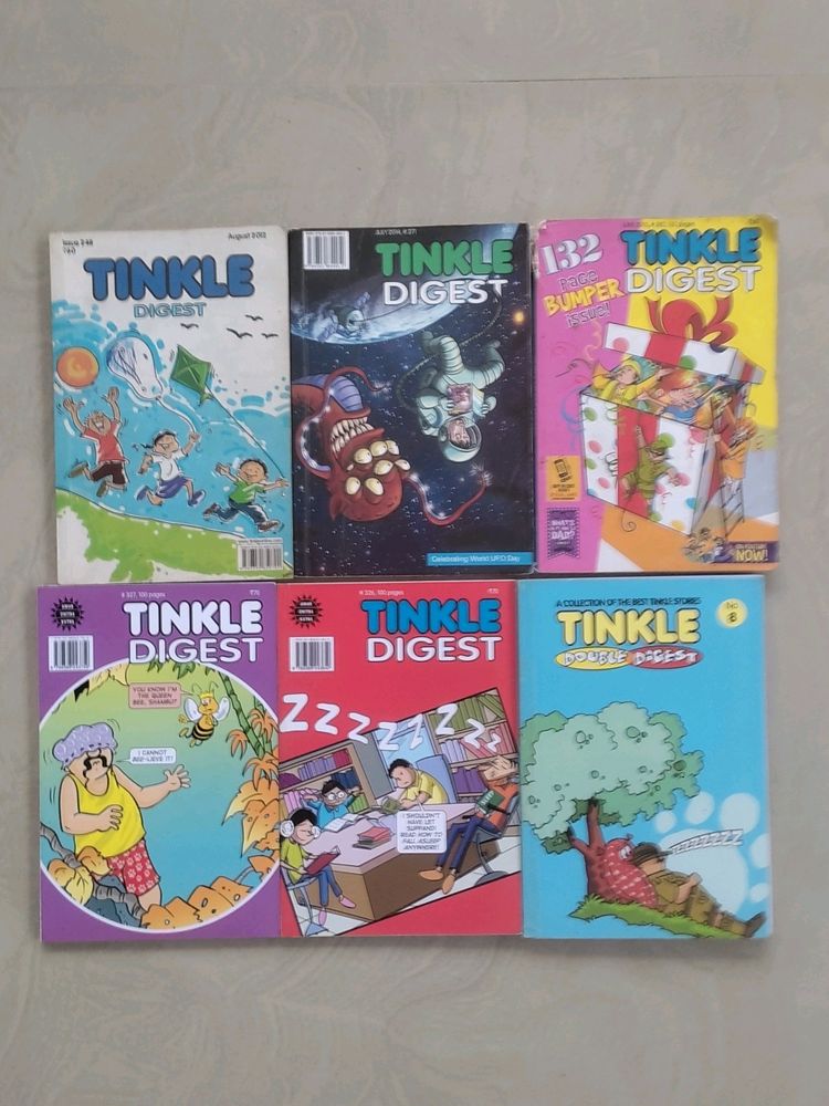 Books > Children's Books | Set Of 6 Tinkle Digests /Tinkle Comics | Freeup