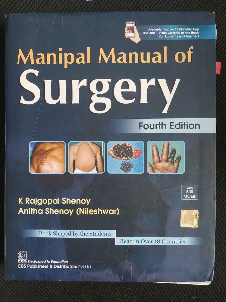 Books > Textbooks | Manipal Manual of Surgery Textbook | Freeup