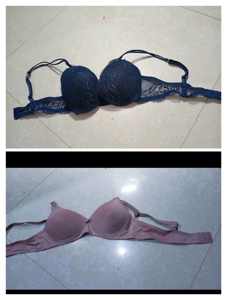 Women > Bra | Combo Bra Pink Blue | Freeup