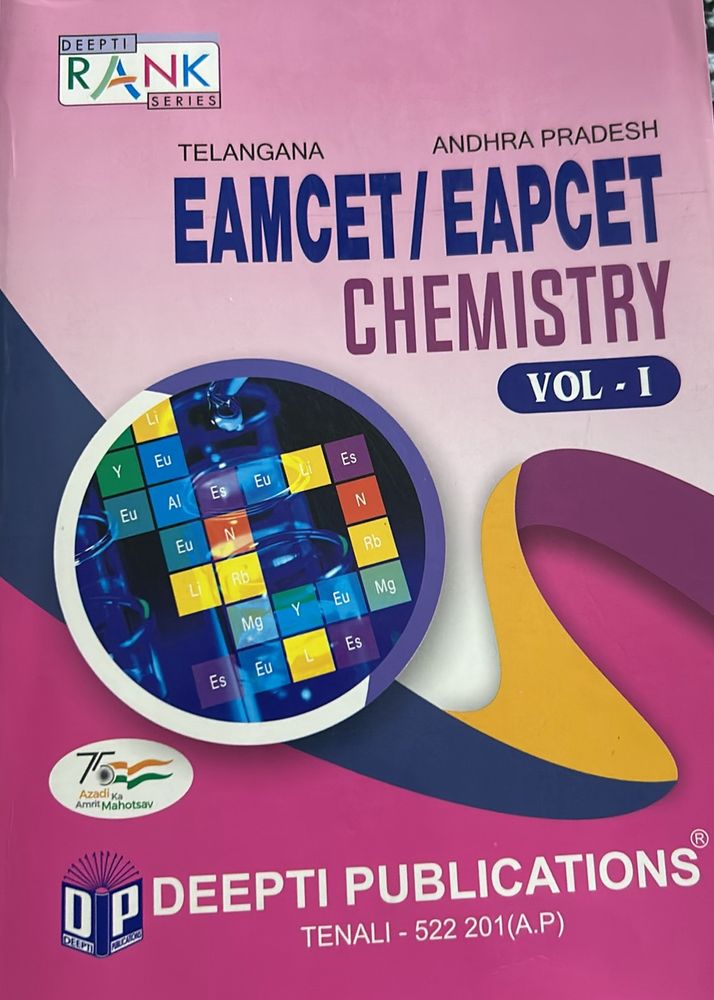 Books > Textbooks | AP/TS EAMCET Chemistry Vol-1 | Freeup