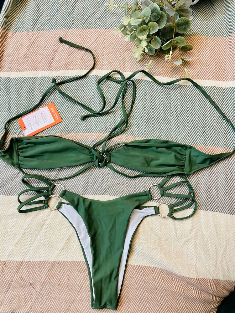 Women > Bikini Set | Urbanic Bikini Set L Size Olive Green | Freeup