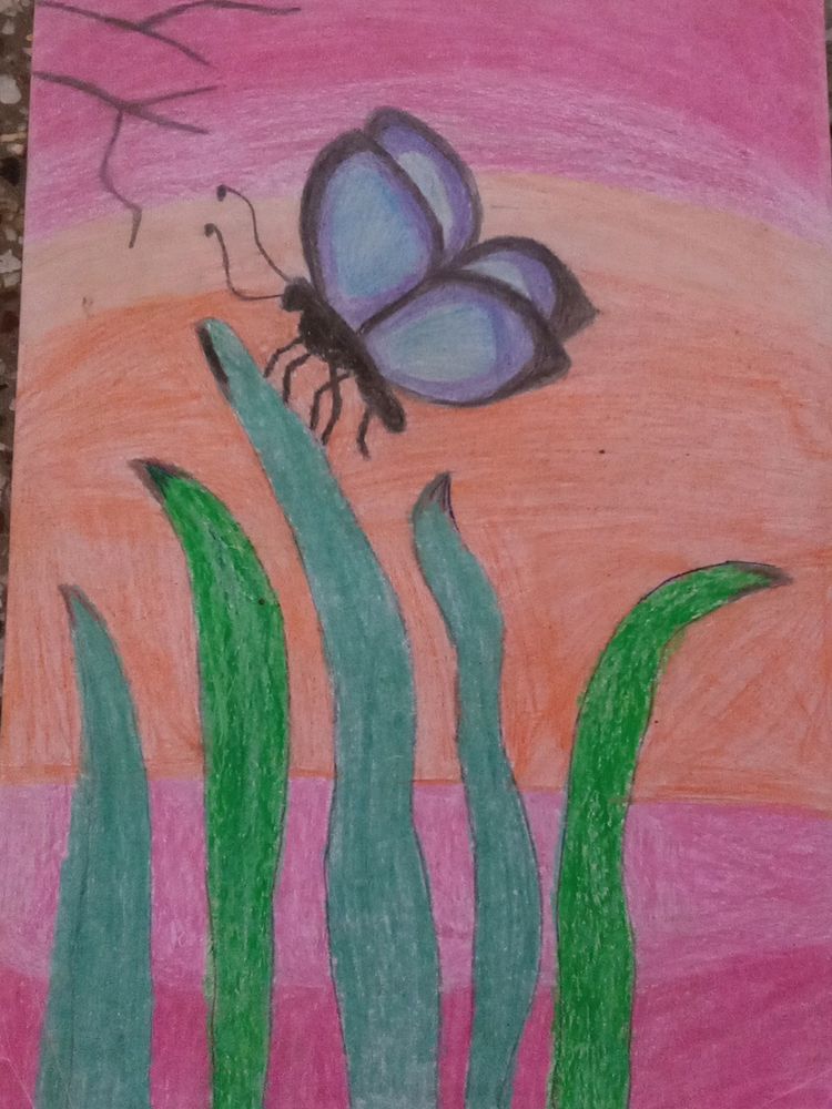 Home & Kitchen > Artwork | Crayon Drawing For Wall Decor | Freeup