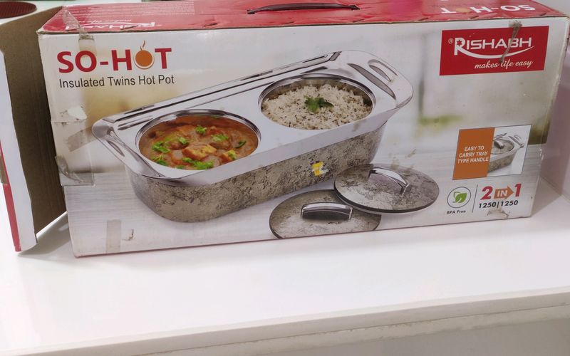 | 🆕Unique 2in1 Insulated Twins So Hot Pot | Freeup