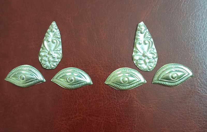 Home & Kitchen > Pooja Needs | Pure Silver Eyes And Bindi For Devi Maa ...