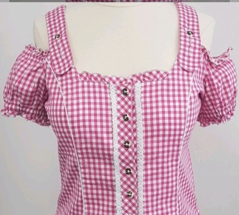 Women > Tops & Tunics | Pink Cottagecore Top | Freeup