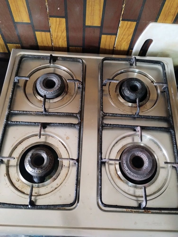 Home & Kitchen > Cooking Utensils | Steel Ges Chulha 4 Burner New Model ...