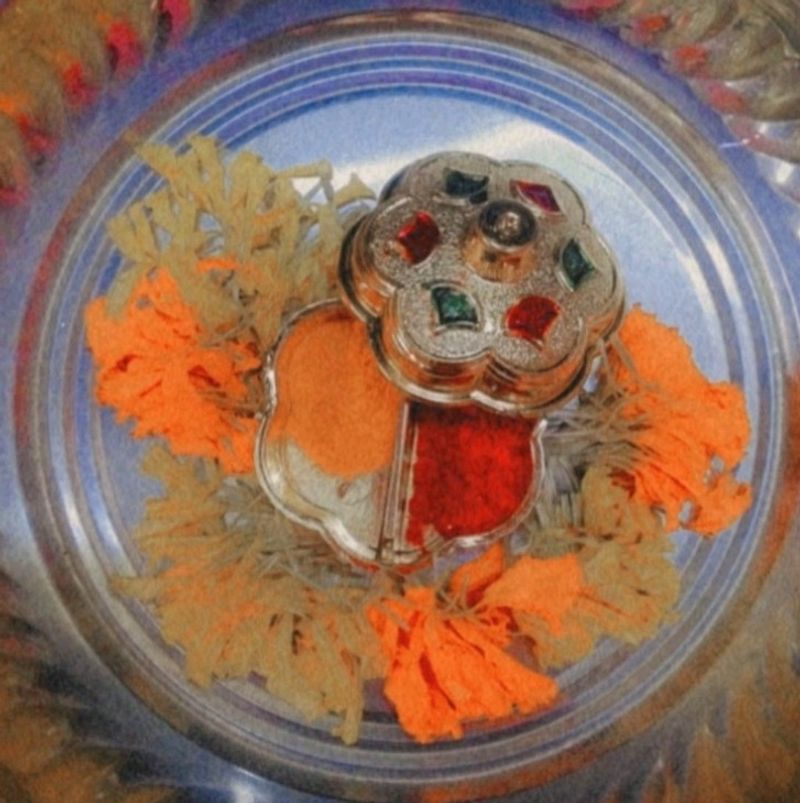 Home & Kitchen > Pooja Needs | Haldi Kunku Karnada Pack Of 4 | Freeup