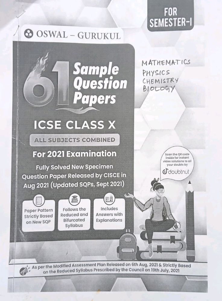 Books > Textbooks | Sample Question Papers PCMB For ICSE Class X | Freeup