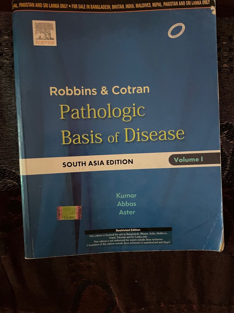 Books > Textbooks | Robbins Pathology Volune 1 For Mbbs Students | Freeup