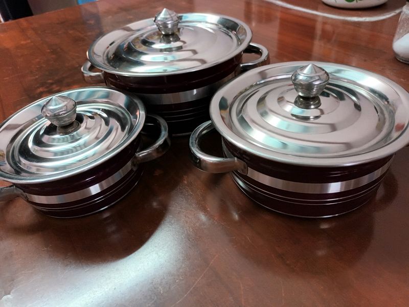 | Steel Vessel Set - 3 - Unused | Freeup