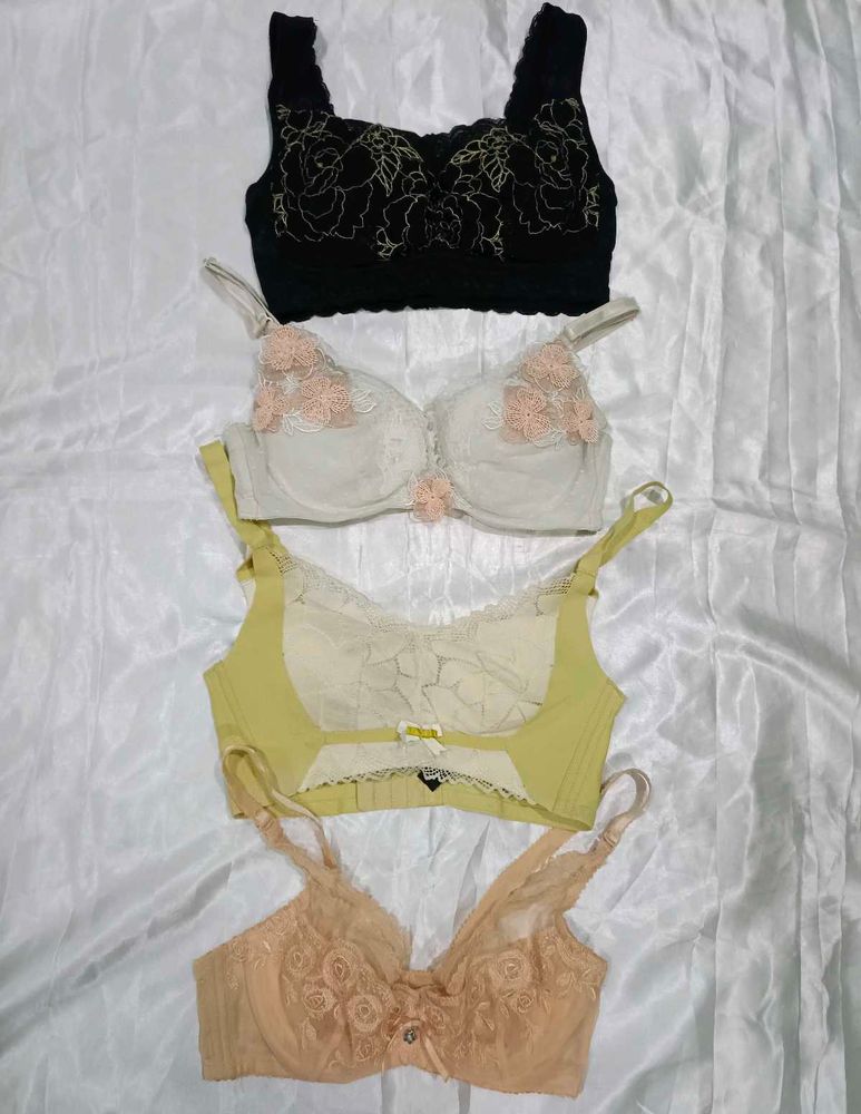 Women > Bra | Combo Of 4 Imported Designer Bra | Freeup
