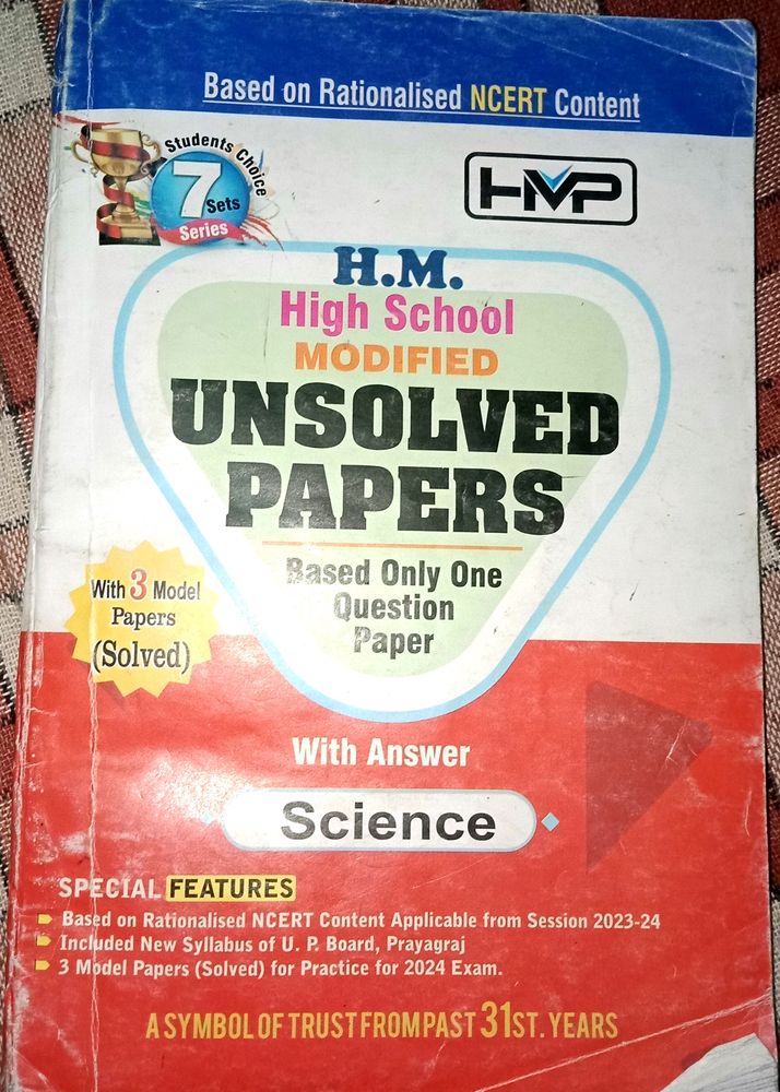 Books > Textbooks | SCIENCE UNSOLVED CLASS 10th | New Book HM PUBLI. | Freeup