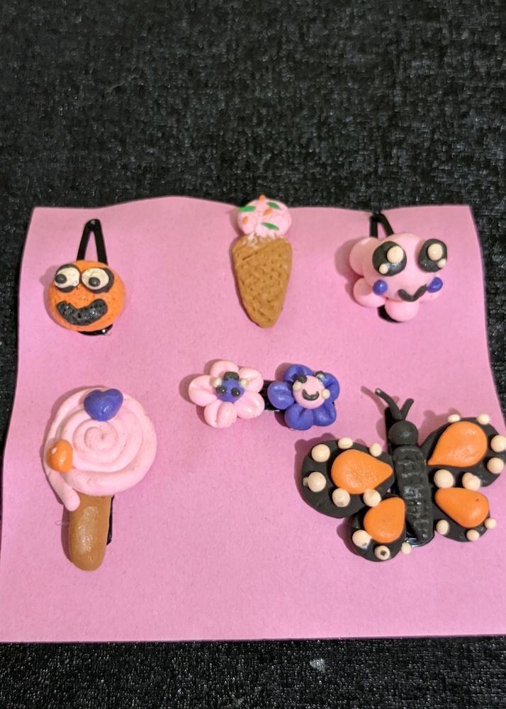 Women > Hair Accessories | 6 Piece Clay Clip Set | Freeup