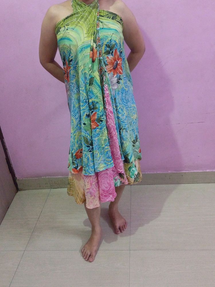 Women > Dresses | GEORGEOUS COLOURFUL GOA TYPE ONE PIECE FOR GIRLS | Freeup