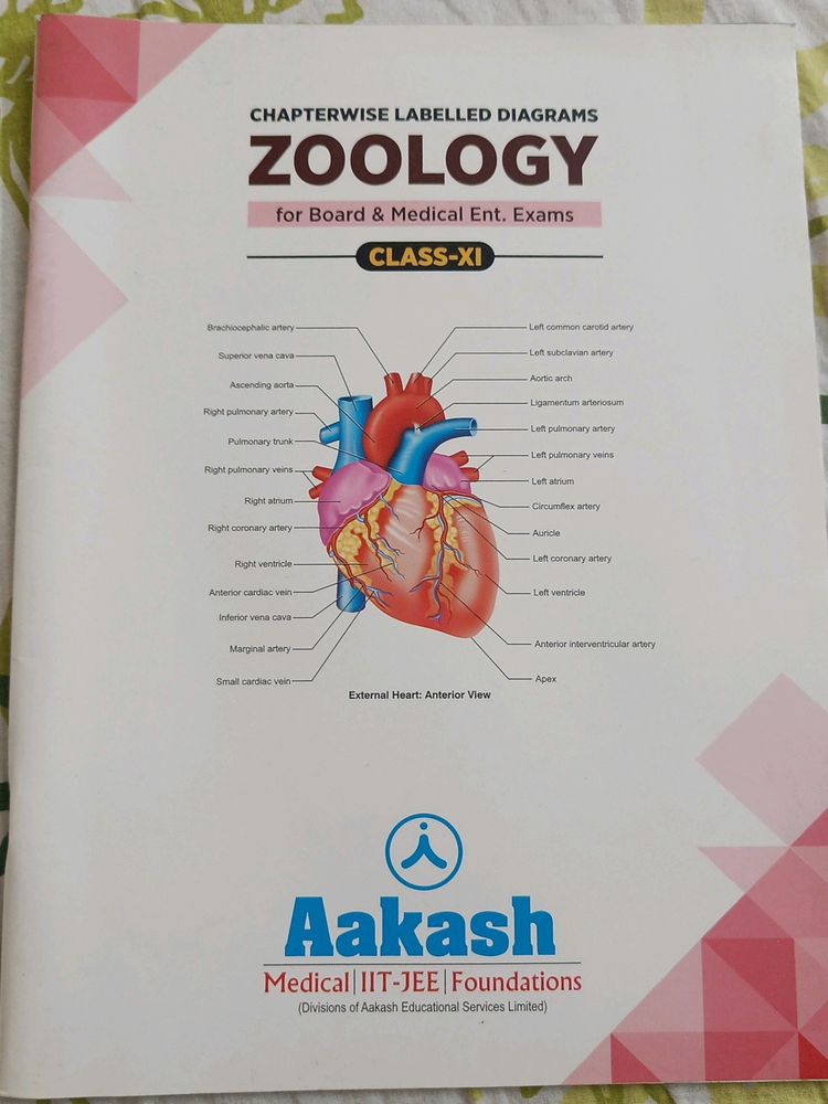 Books > Textbooks | Aakash Zoology Chapter wise Labelled Diagram | Freeup