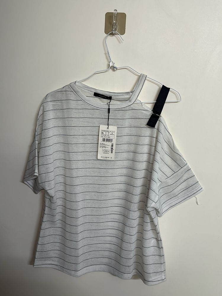 Women > Tops & Tunics | Madame White Transparent Sheer Top | Freeup