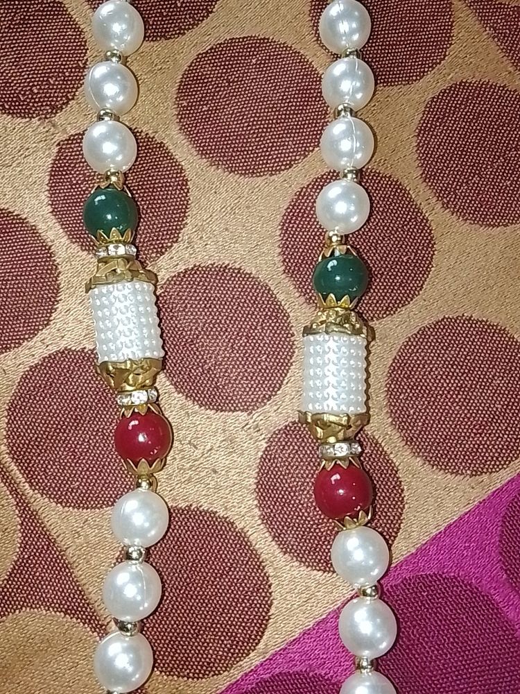 Women > Necklaces & Chains | White Moti Mala | Freeup