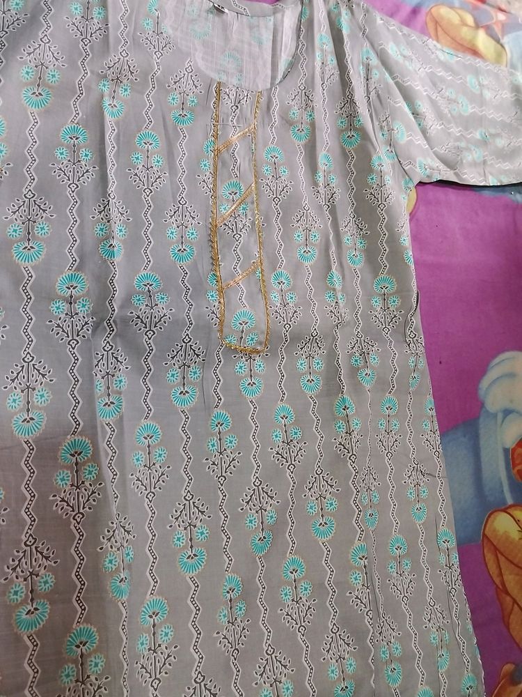 Women > Kurta Sets & Suits | Light Grey Colour Pice Full Set With ...