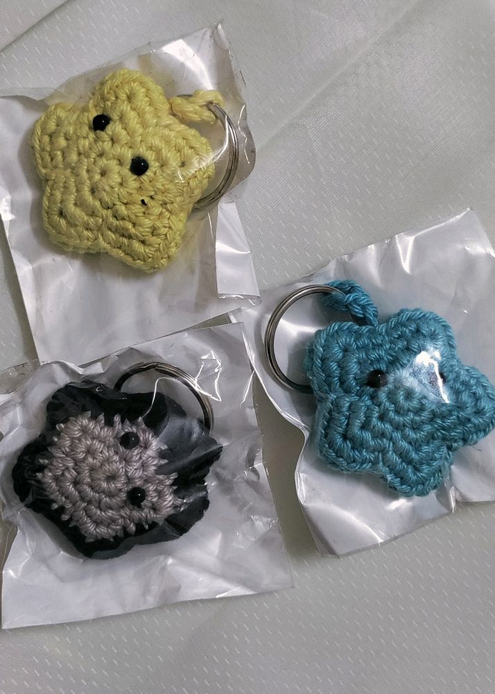 Home & Kitchen > Artwork | Handmade Star Shaped Cute Stuffed Keychains ...