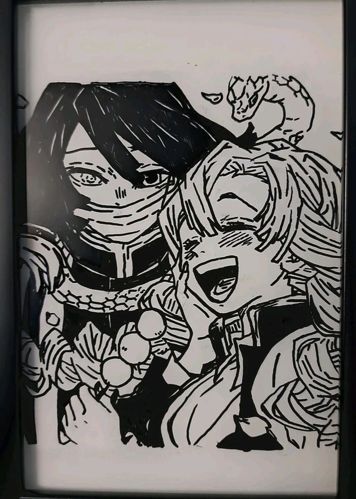 Home & Kitchen > Wall Decor & Clocks | 🔥🔥Mitsuri And Obanai Glass ...