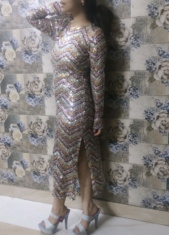 Women > Dresses | Sequence Party Wear Dress | Freeup