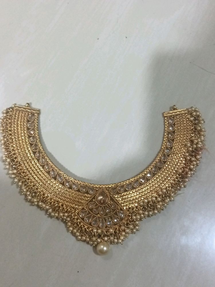 Women > Jewellery Sets | Beautiful Goldan With Moti Choker | Freeup