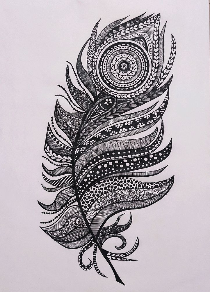 Home & Kitchen > Artwork | PEACOCK FEATHER MANDALA ART | Freeup